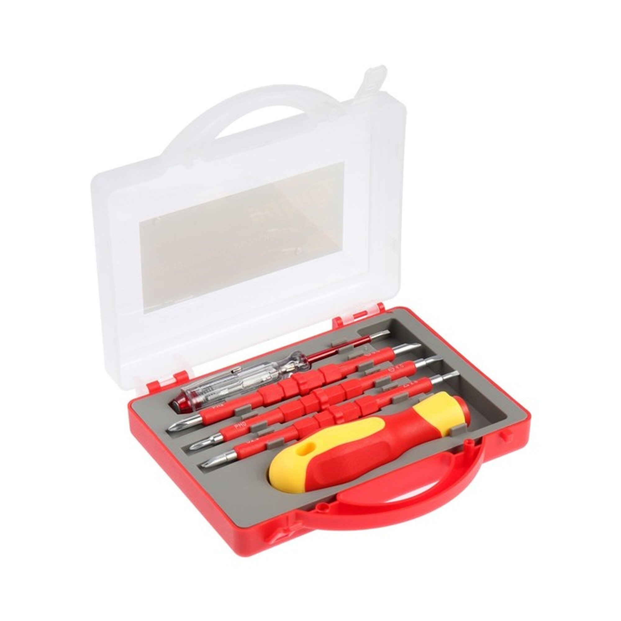 Набор диэлектрических отверток тундра, CrV, двухсторонние биты 3 шт, до 1000 В