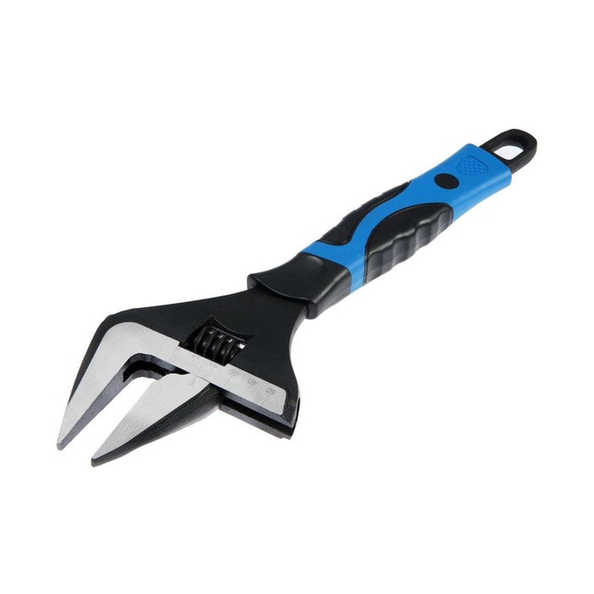 Ключ разводной с тонкими губками тундра, 2К рукоятка, раскрытие губок до 60 мм, 300 мм