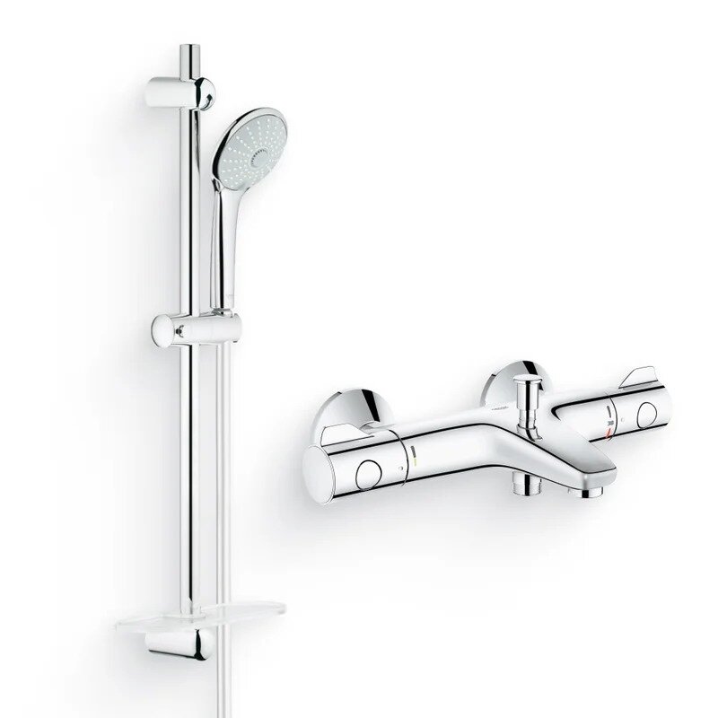 Душевой комплект Термостат Grohe Grohtherm 800 34576000 для ванны с душем + Гарнитур Euphoria 110 Massage 27231001