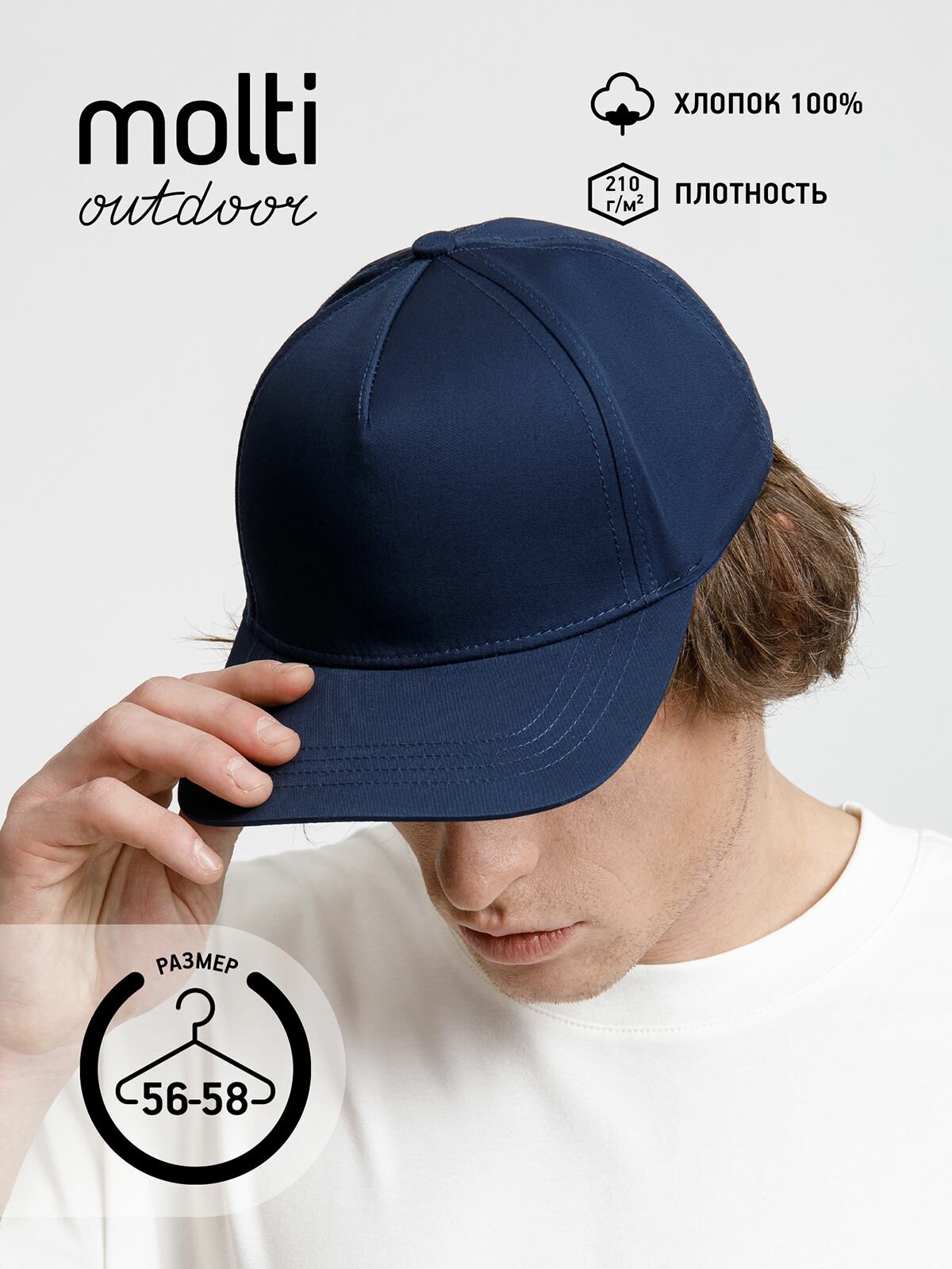 Бейсболка Базовая коллекция для мужчин и женщин