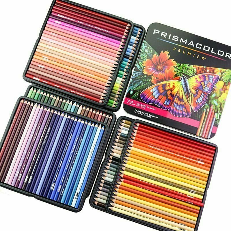 Цветные карандаши Prismacolor Premier 72 цвета с мягким сердечником