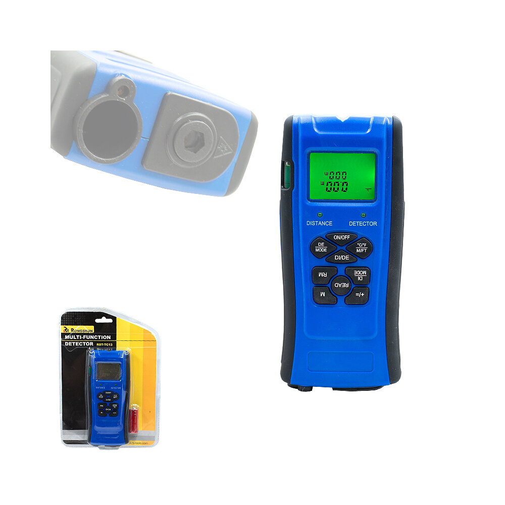 Детектор проводки Rongshun RST-TC13, с дальномером, уровнем, подсветкой дисплея