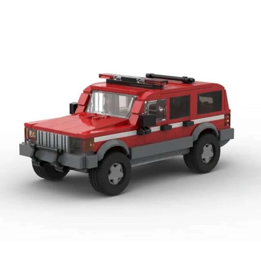 MOC Строительные кирпичи Grand Cherokee Fire Chief