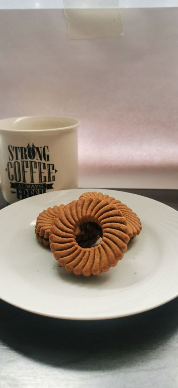 Печенье "Вознесенское", с шоколадной начинкой, десерт, 210 г