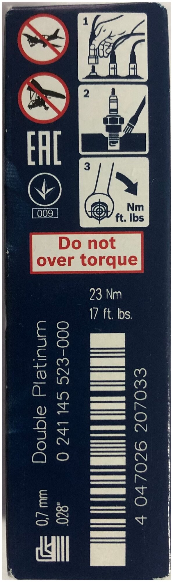 0241145523 Свеча зажигания Bosch 1 шт. — купить в интернет-магазине по ...