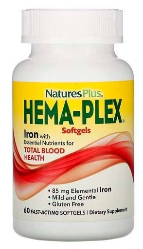 Natures Plus Hema-Plex 60 softgel (Natures Plus)