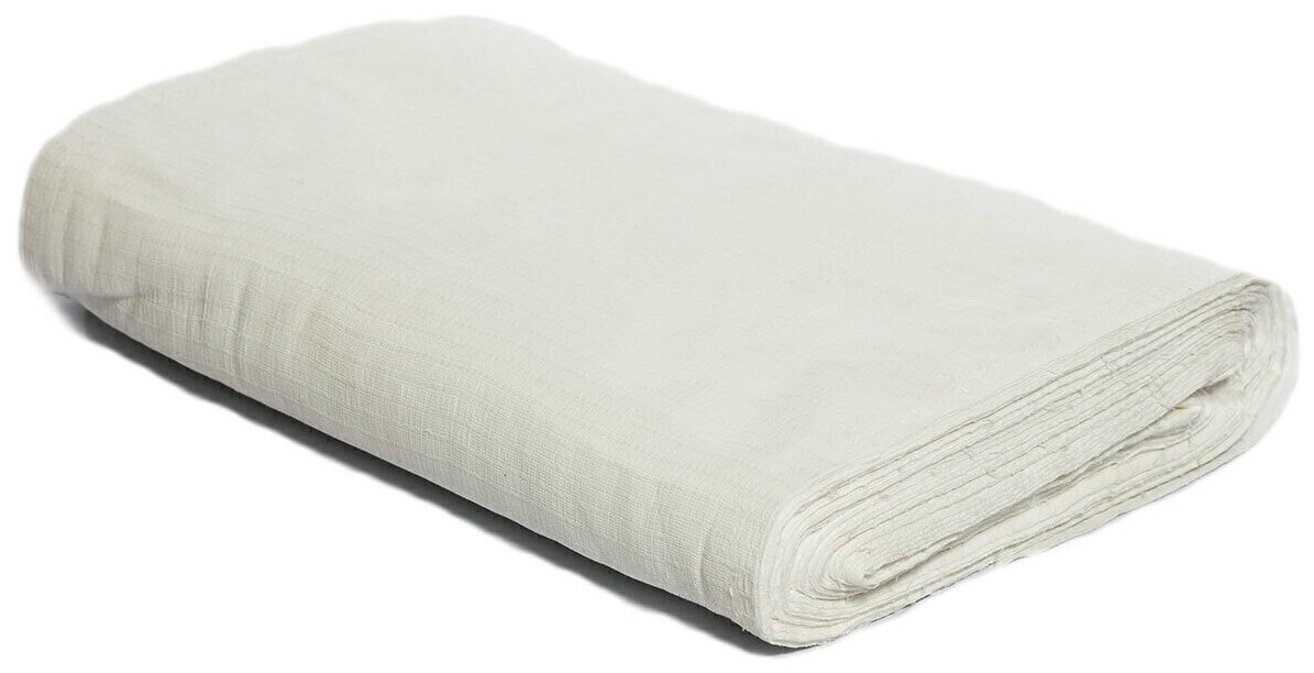 Вафельное полотно отбеленное шириной 40см. Длина рулона 30м. Плотность ткани 120г.