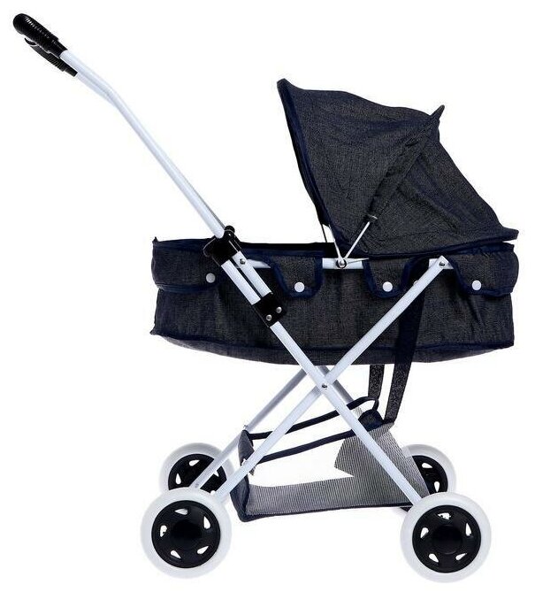 Коляска универсальная для кукол, с корзиной, металлический каркас