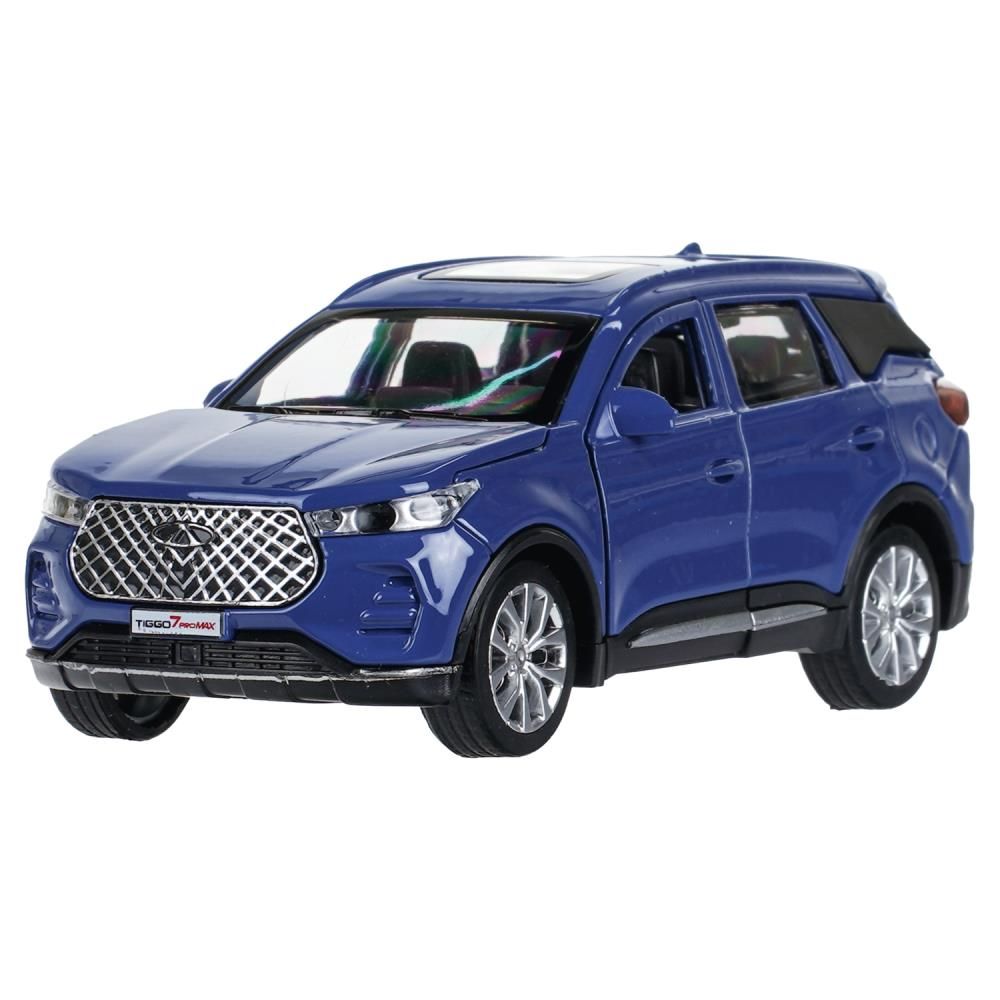 Технопарк инерционная металлическая модель синяя, Chery Tiggo 7 Pro Max