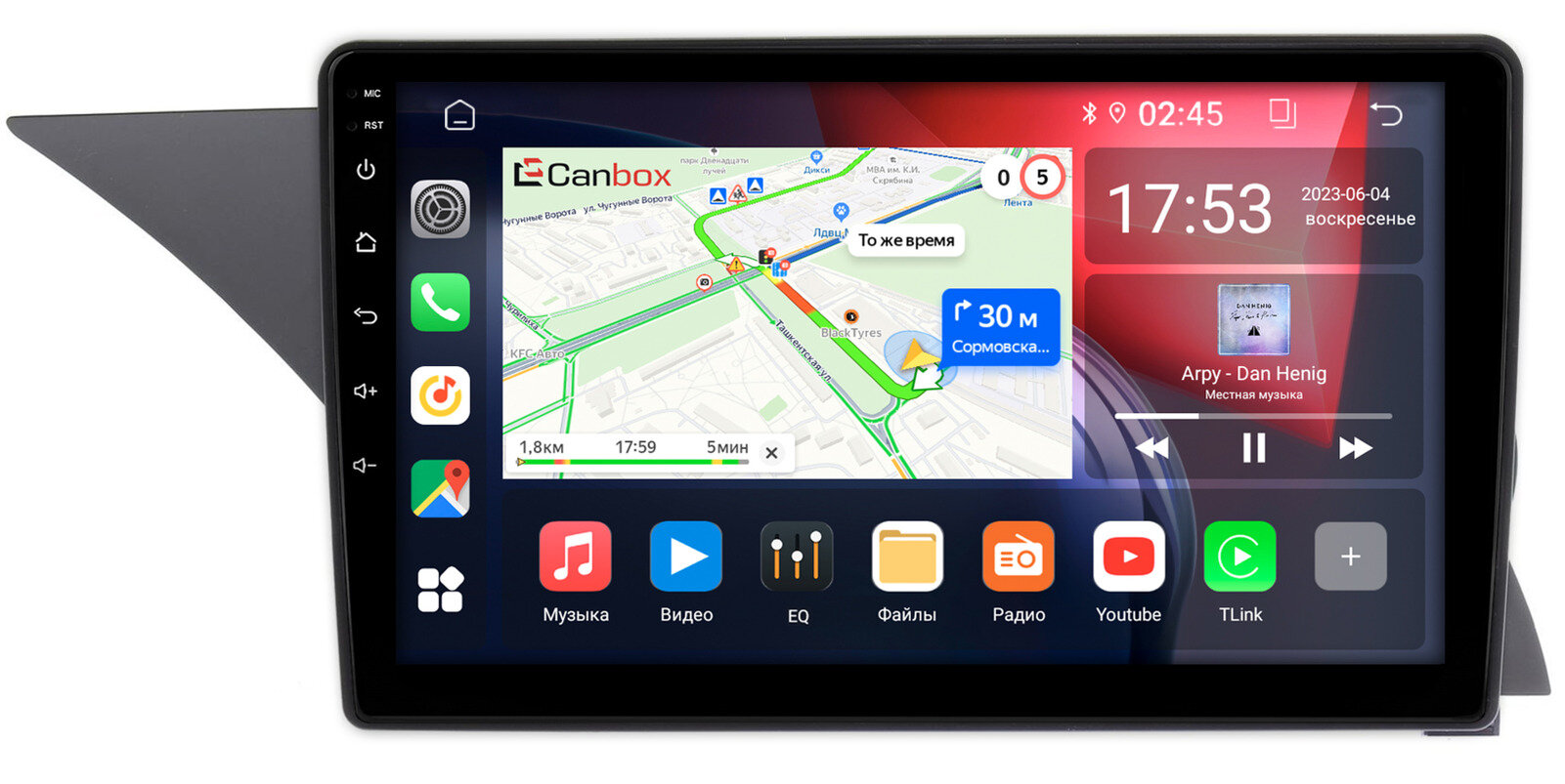 Штатная магнитола Canbox GT9-6495 для Mercedes GLK-klasse (X204) 2012-2015 на Android 10 (IPS, DSP, CarPlay)
