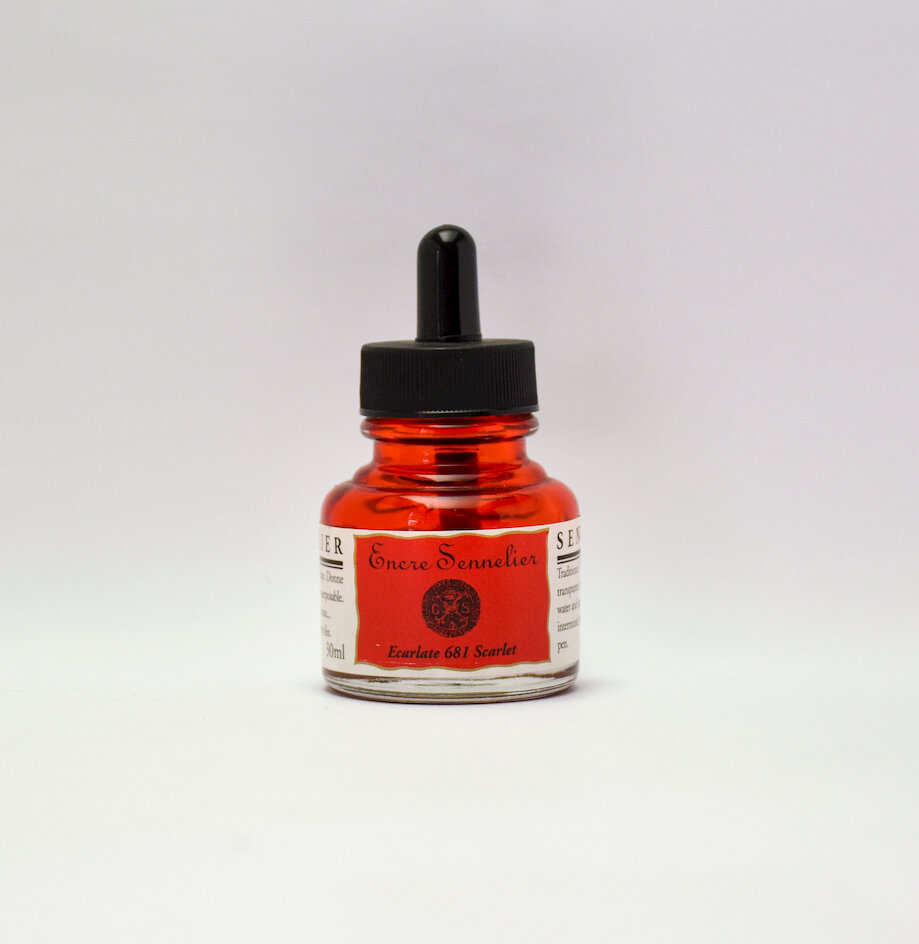 Sennelier Тушь, 30 мл, алый