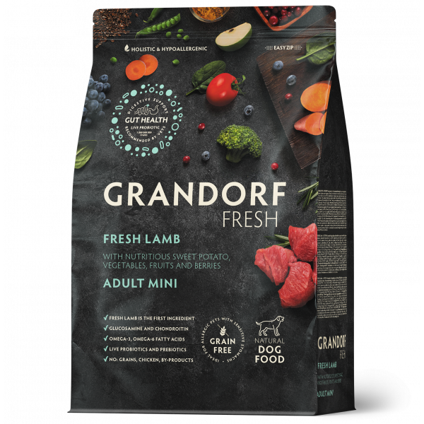 Grandorf Fresh Корм для собак мелких пород с Ягненком и Бататом, 1 кг
