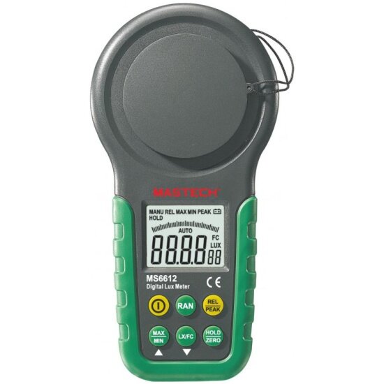 Цифровой люксметр Mastech MS6612, измеритель освещенности