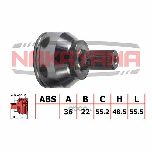 ШРУС внешн. к-кт MAZDA 3 10.03- (36x22x104x55.2) Nakayama NJ394NY
