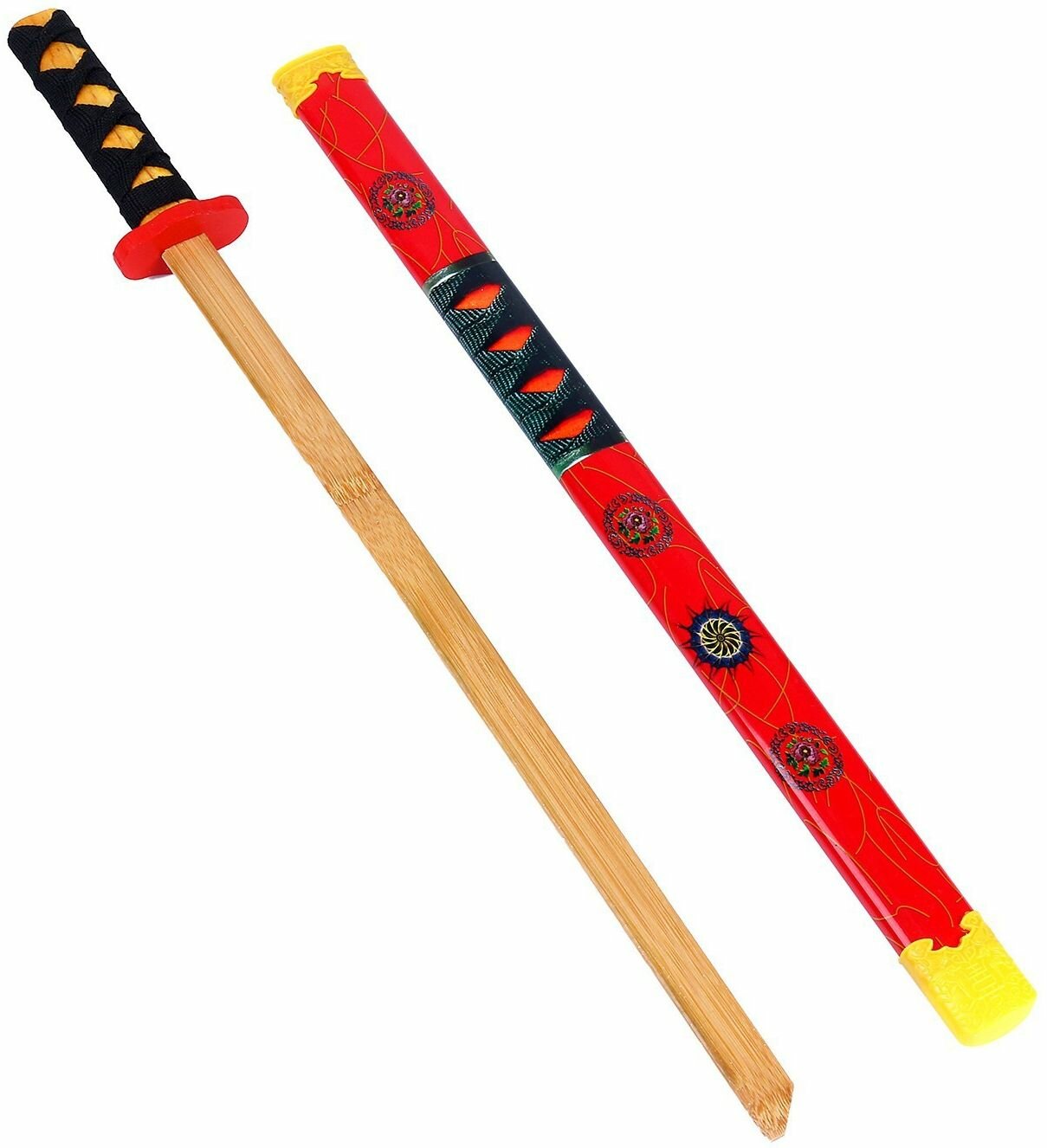 Игрушка деревянная "Катана", размер 3 х 6 х 66,5 см, детский игрушечный меч, оружие для сюжетно-ролевой игры