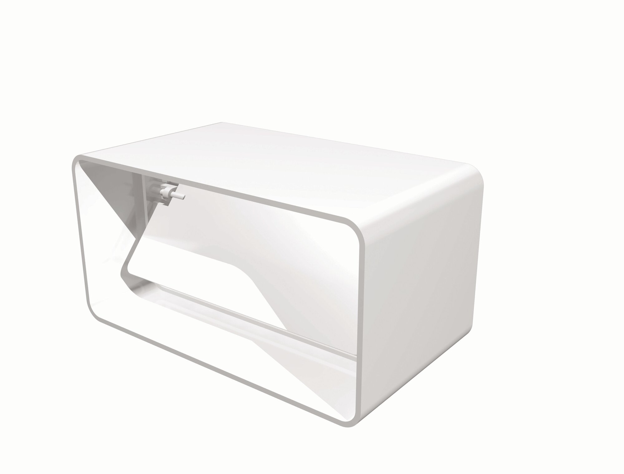 Соединитель воздуховодов ERA с обратным клапаном пластиковый 60х204 мм