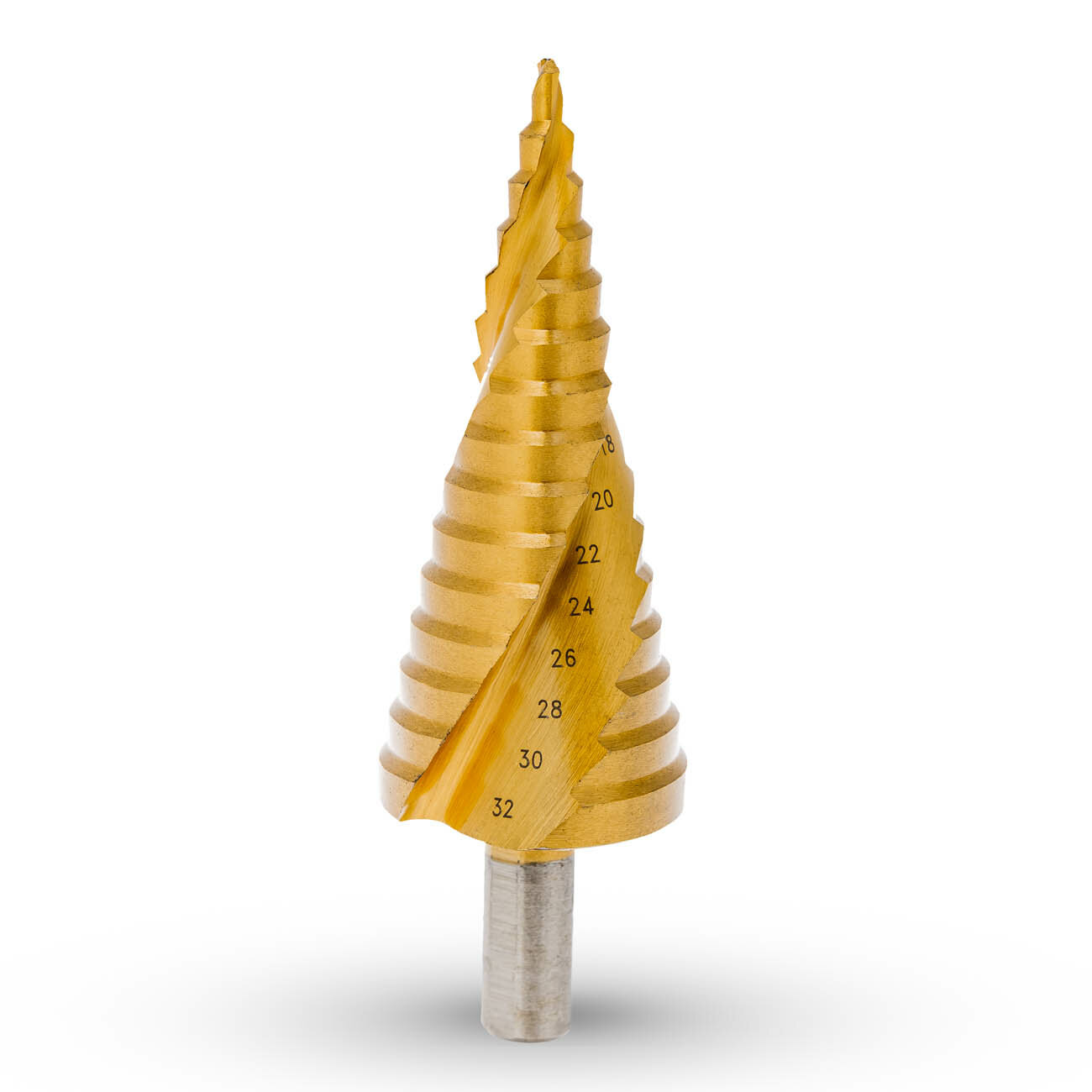 RUNTEC RT-DS4-32-15 Сверло ступенчатое RUNTEC 4-32 мм, 15 ступеней, HSS-TiN