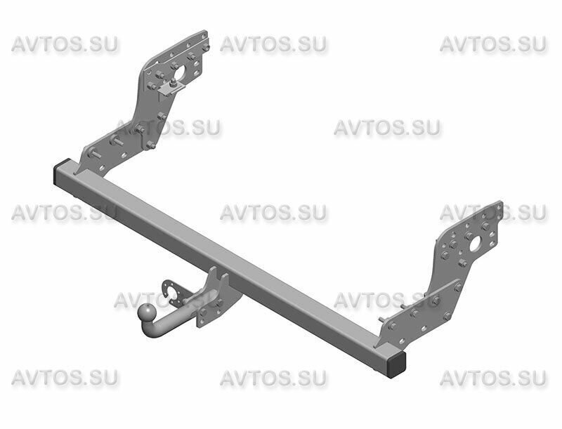 Фаркоп для Mitsubishi L200 пикап 2006-2015- (без электрики) (паспорт и сертификат) AvtoS. MI28