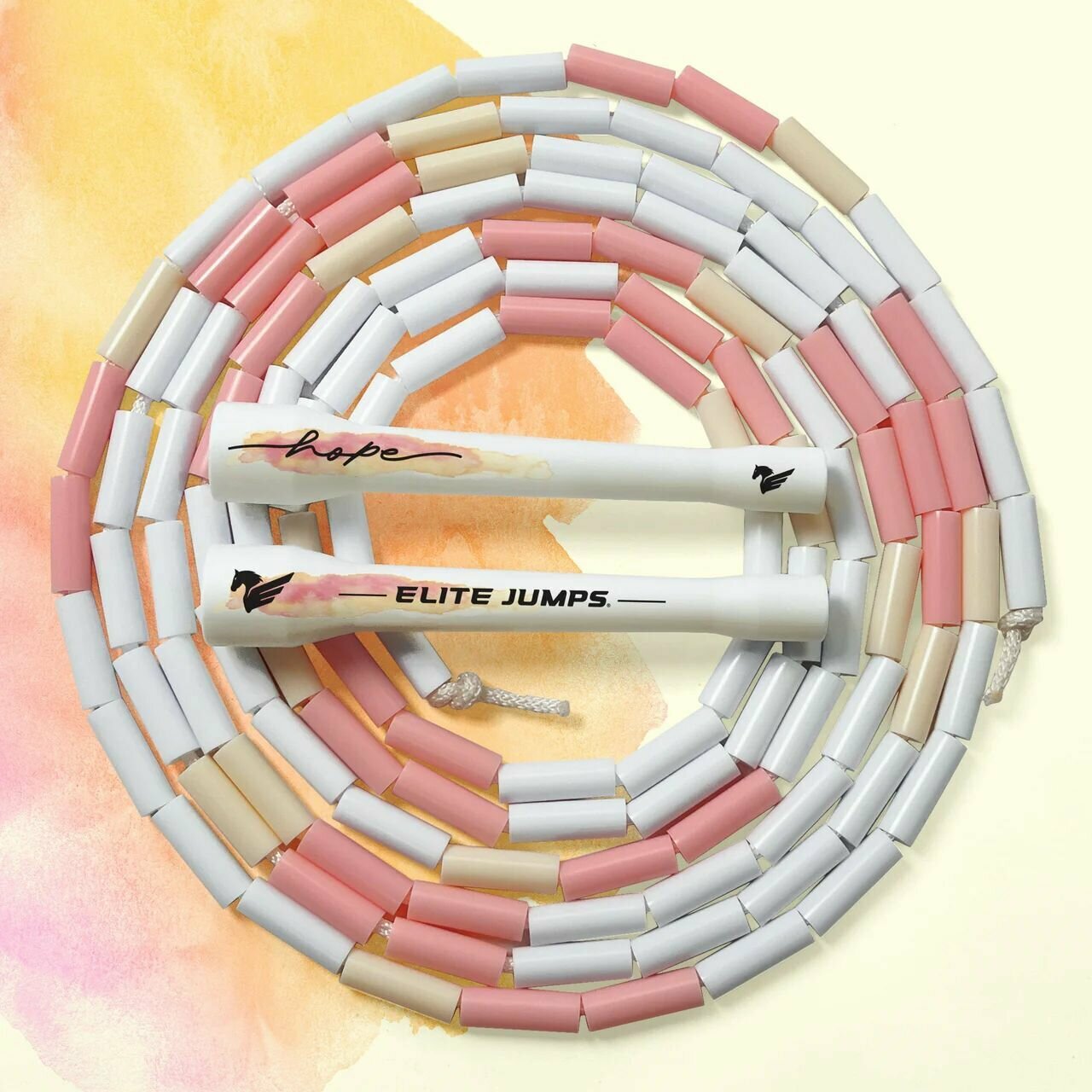 Elite Jumps cкакалка бисерная для трюков Hope Rope - Spring Sunset 1" Beaded Jump Rope
