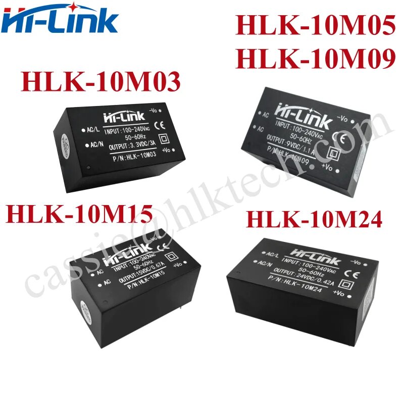 Hi-Link HLK-10M05 понижающий преобразователь 220В до 5В/12В 10Вт HLK-10M09