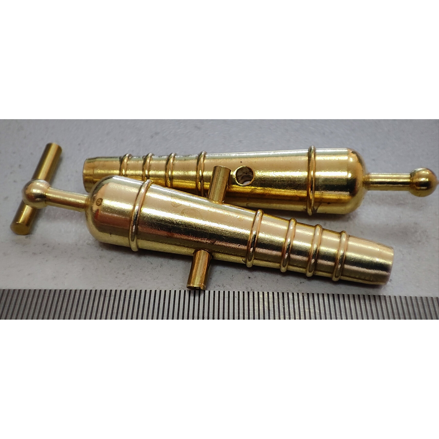 Толстый фальконет (пушка), 40 мм, латунь, 2 шт + цапфа, RB Model