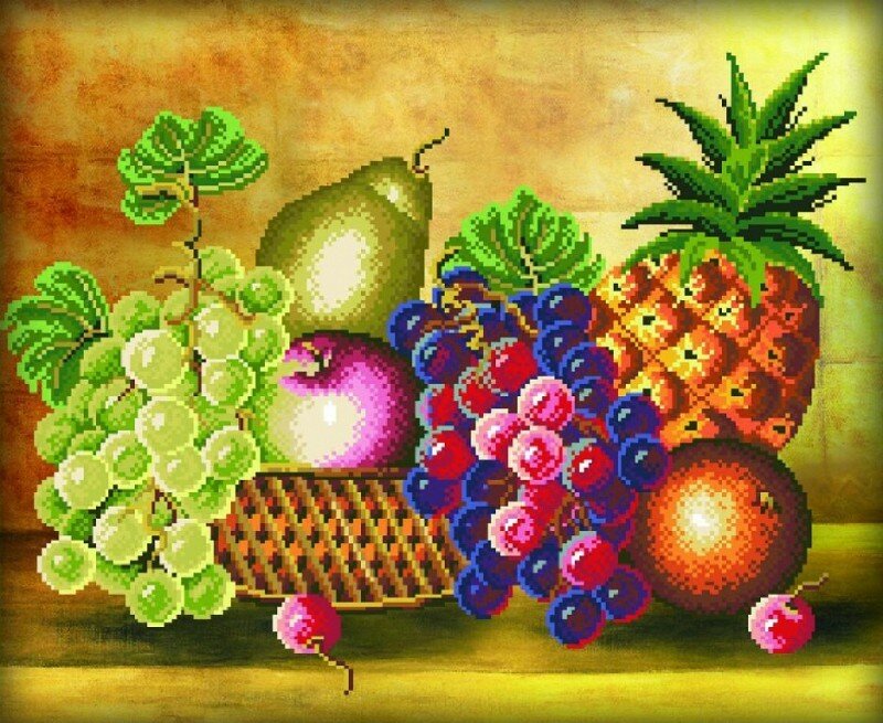 Набор Солнце #H-4459 Натюрморт 2, Алмазная Мозаика, 54 х 43 см
