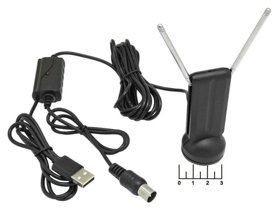 Антенна комнатная для цифрового ТВ ANT-05 с усилителем