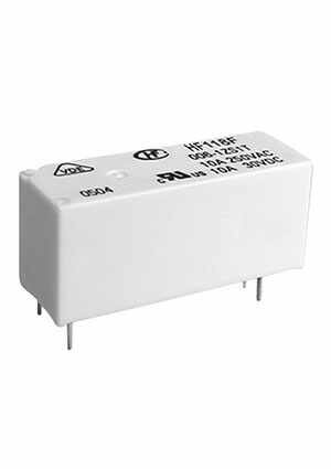 HF118F/024-1ZS1, реле сигнальное, 24 VDC, 1 form C, 250 V, 10 A, с защитой от флюса, материал контак