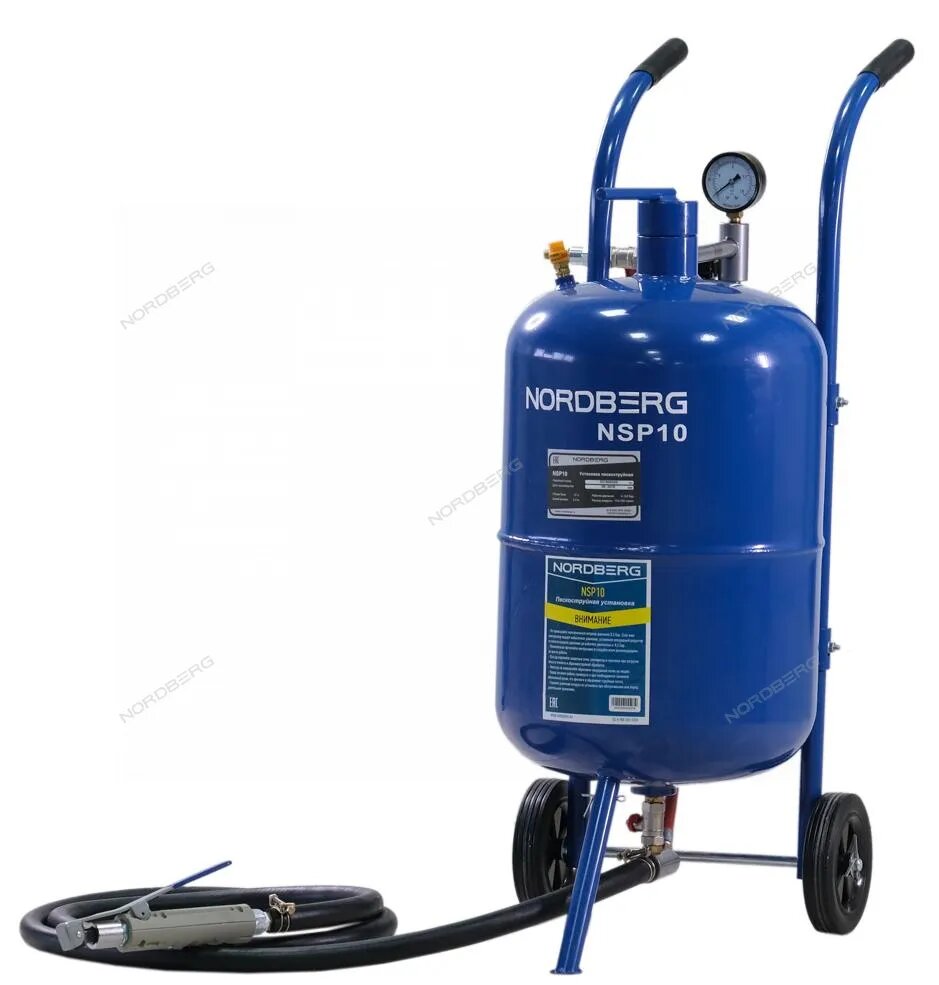 NSP10 NORDBERG Установка пескоструйная NSP10, бак для песка 37 л
