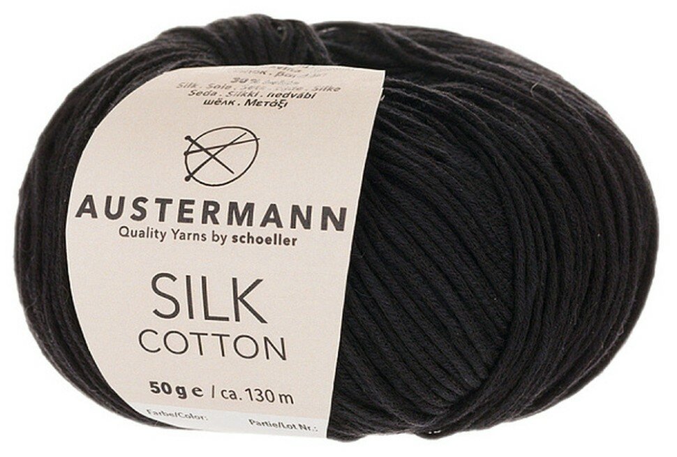 Пряжа Austermann 90301 Silk Cotton 50 г 130 м #0002