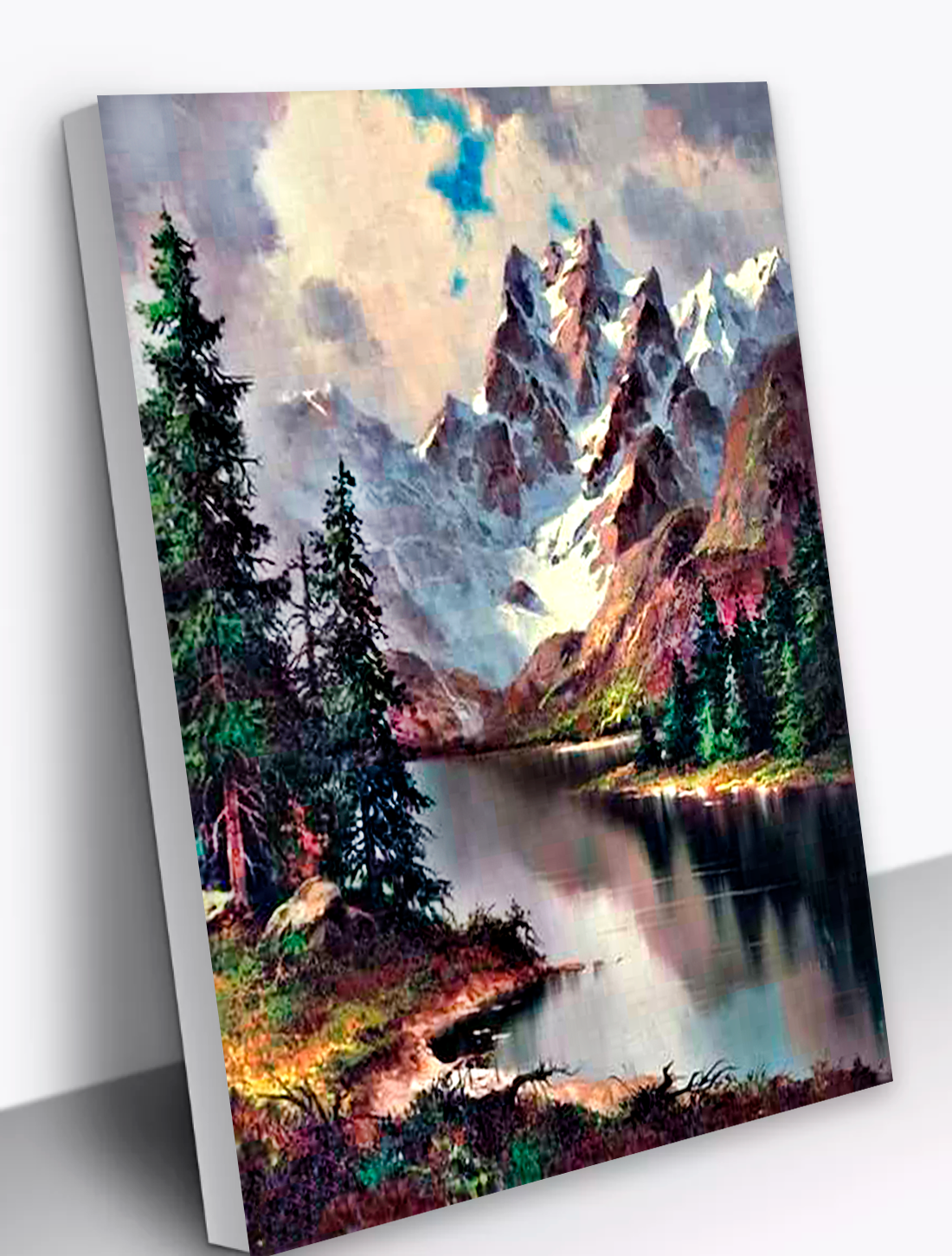 Картина по номерам "Горное озеро" 40х50 см, хлопковый холст на подрамнике, акрил, АртТойс