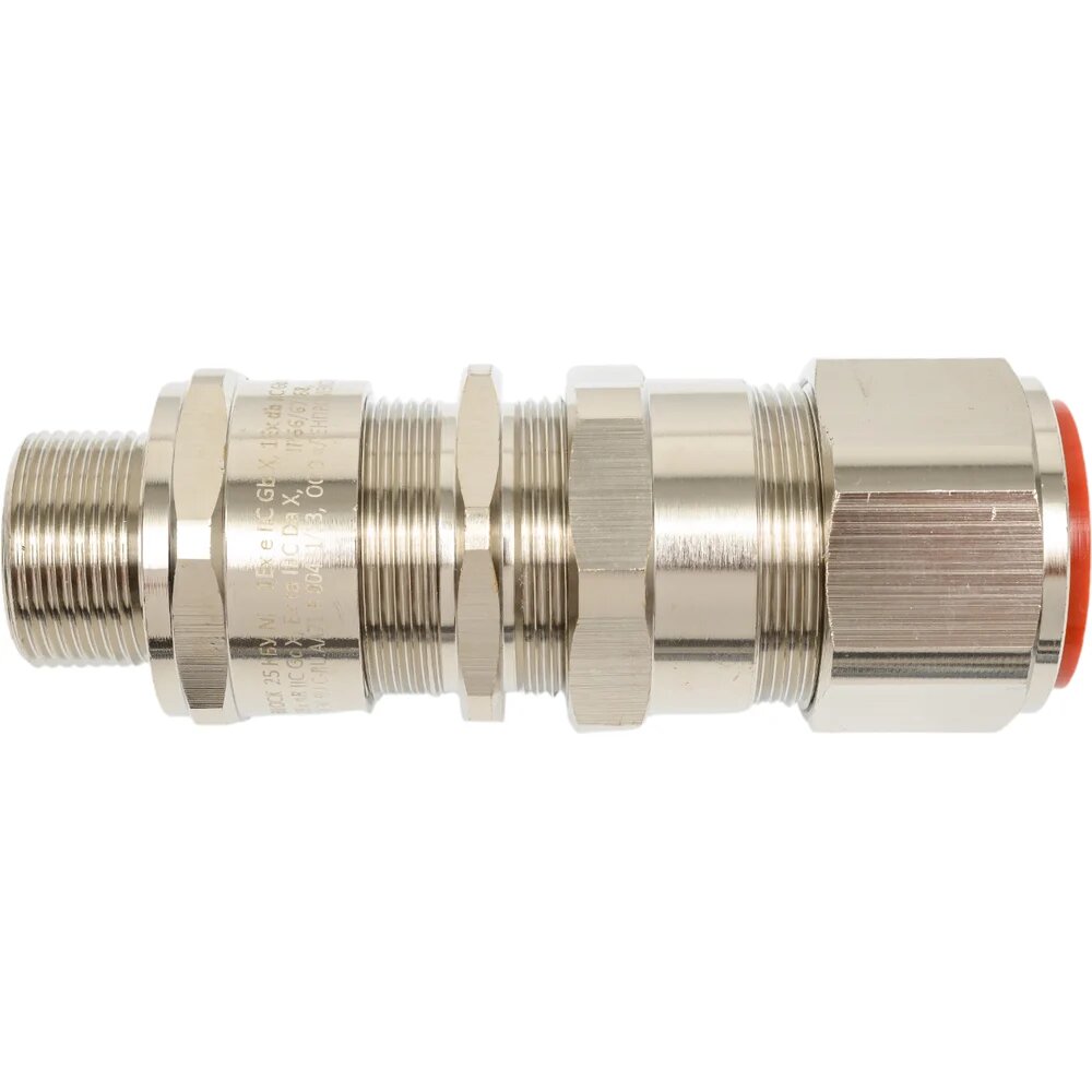 Кабельный ввод ООО "блок" BLOCK 25 КБУ (никелированная латунь) под бронированный кабель, d вн. 11,3-19,9 мм, d нар.