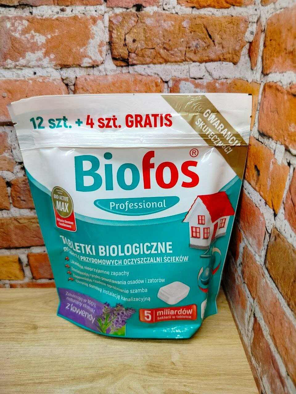 Biofos Professional Биологиеческий таблетки для септиков, дачных туалетов и придомовых очистных станций 12+4 шт