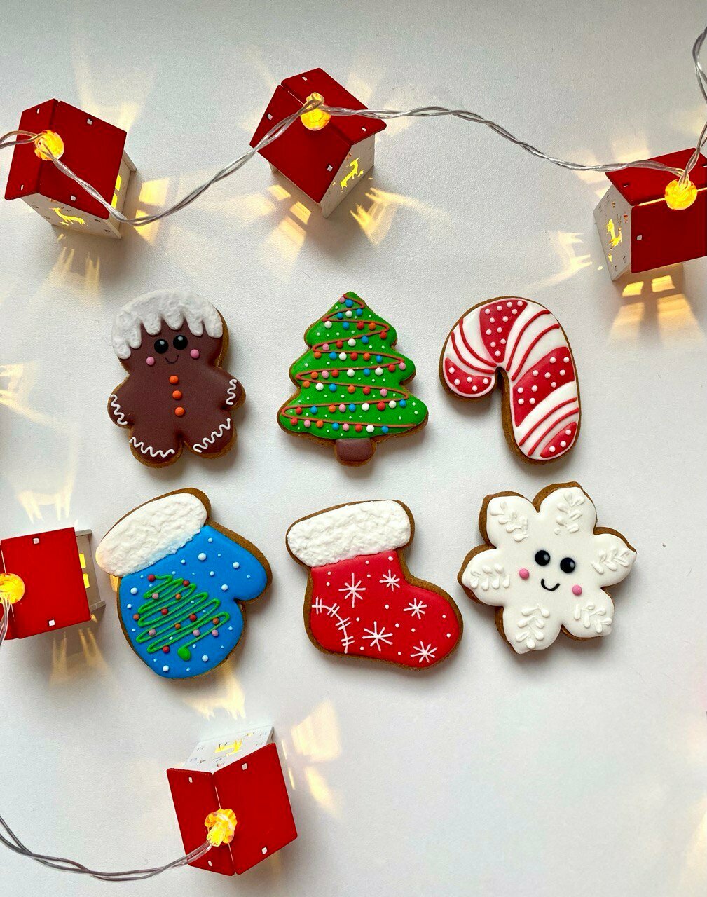 Набор пряников "Имбирно-Медовый", ручная работа, 6 шт, в подарочной упаковке