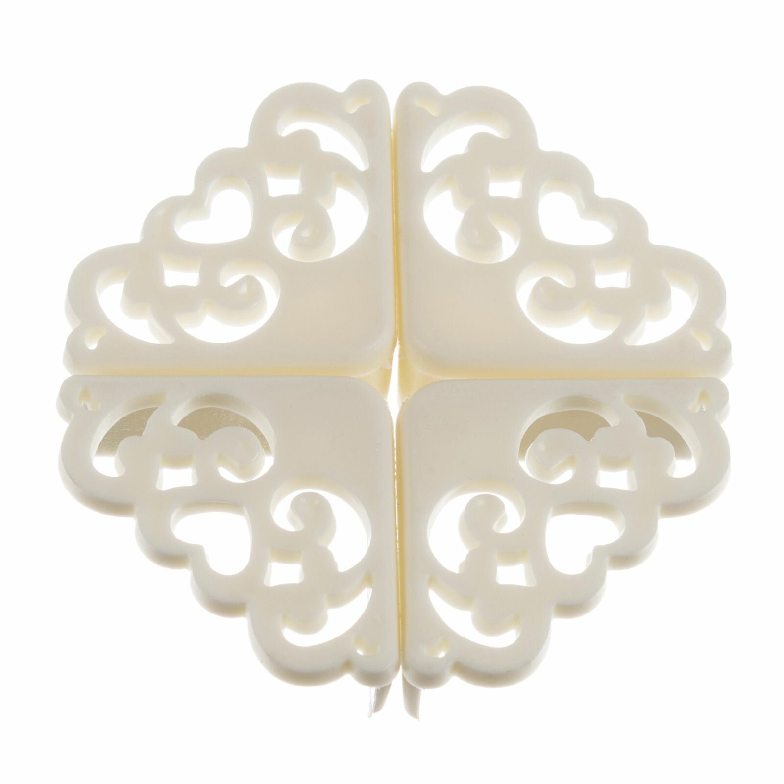 1 комплект из 4 защитных элементов с мягкими краями, защитные элементы для уголков детского стола-белый