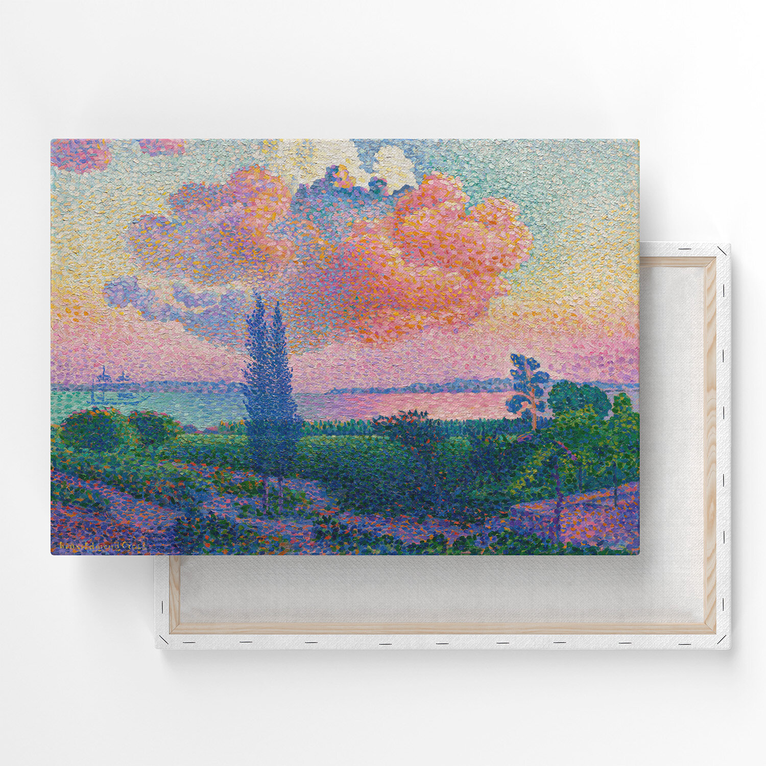 Картина на холсте, репродукция / Анри Кросс - The Pink Cloud / Размер 30 x 40 см
