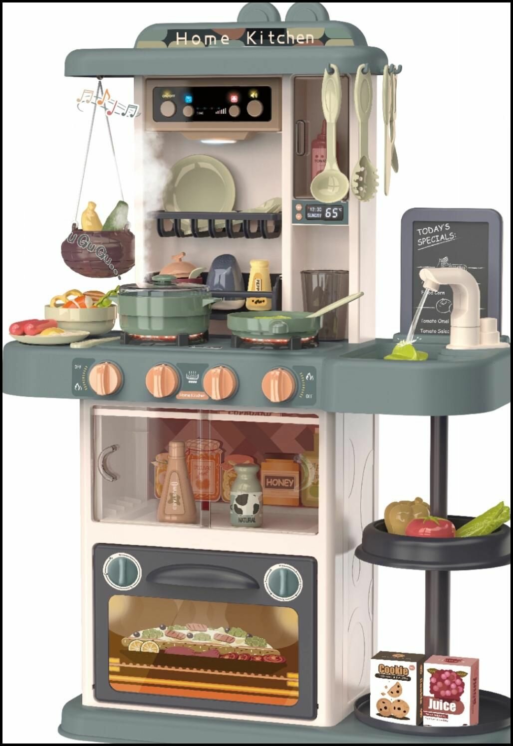 Кухня детская игровая для девочек для мальчиков развивающая многофункциональная
