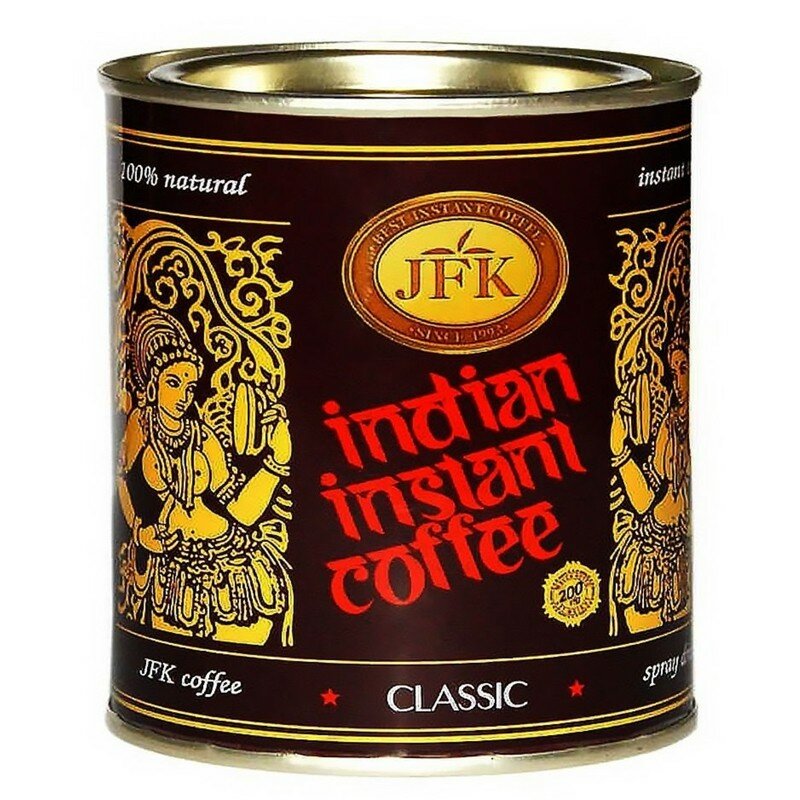 Кофе индийский растворимый Инстант Классик (Indian Instant Coffee Classic Powder JFK), 200 грамм