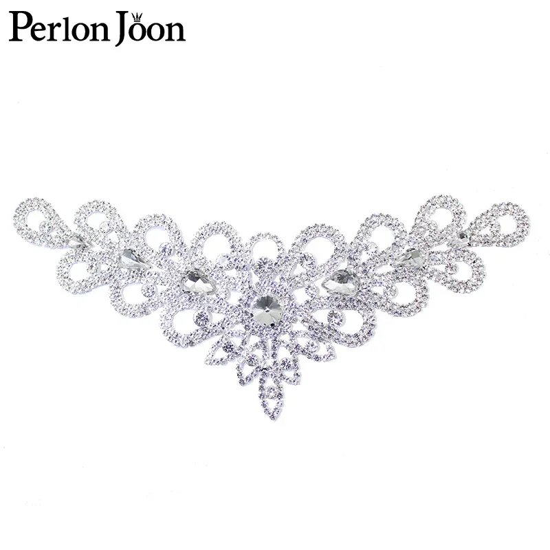 Серебряная брошь Perlon Joon с кристаллами YL009