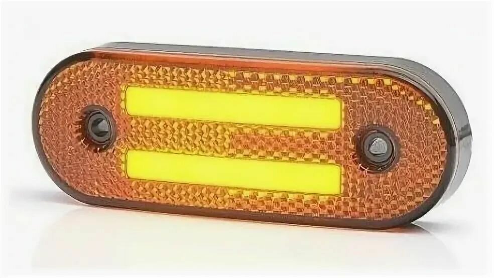 Фонарь габаритный универсальный 147 жёлтый с неоновым маркерным светом (две полосы) и кронштейном 2