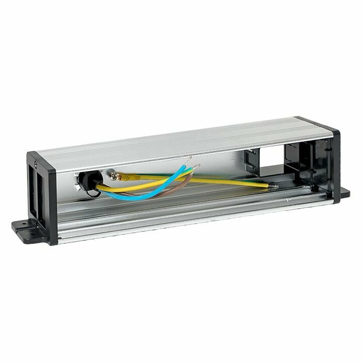 Встраиваемый настольный розеточный блок для крепления под столом, 10 модулей, C-Line - 1 шт