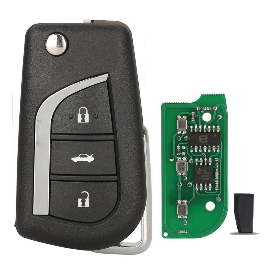 Ключ-пульт 2 кнопки Toyota Prado/RAV4/Kluger, 4d67 chip
