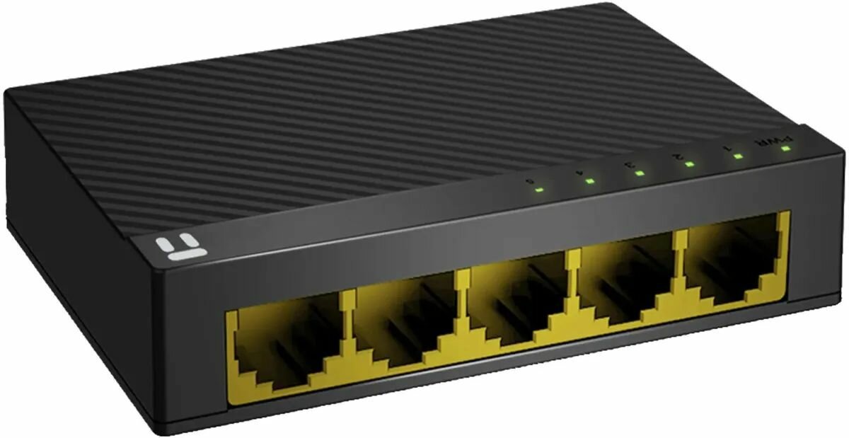 Netis ST3105GC Коммутатор неуправляемый, 5 портов, 5х1 Гбит/сек, настольный, пластиковый корпус