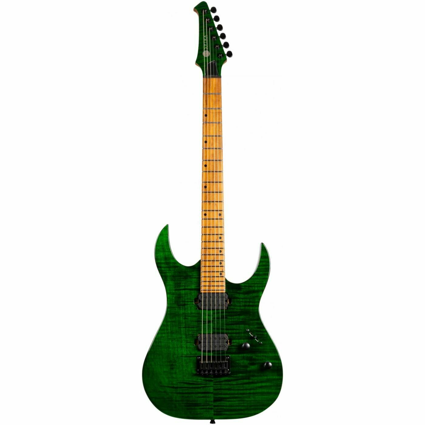 SPIRA S-450 TGR - Электрогитара Superstrat, цвет Trans Green/зелёный