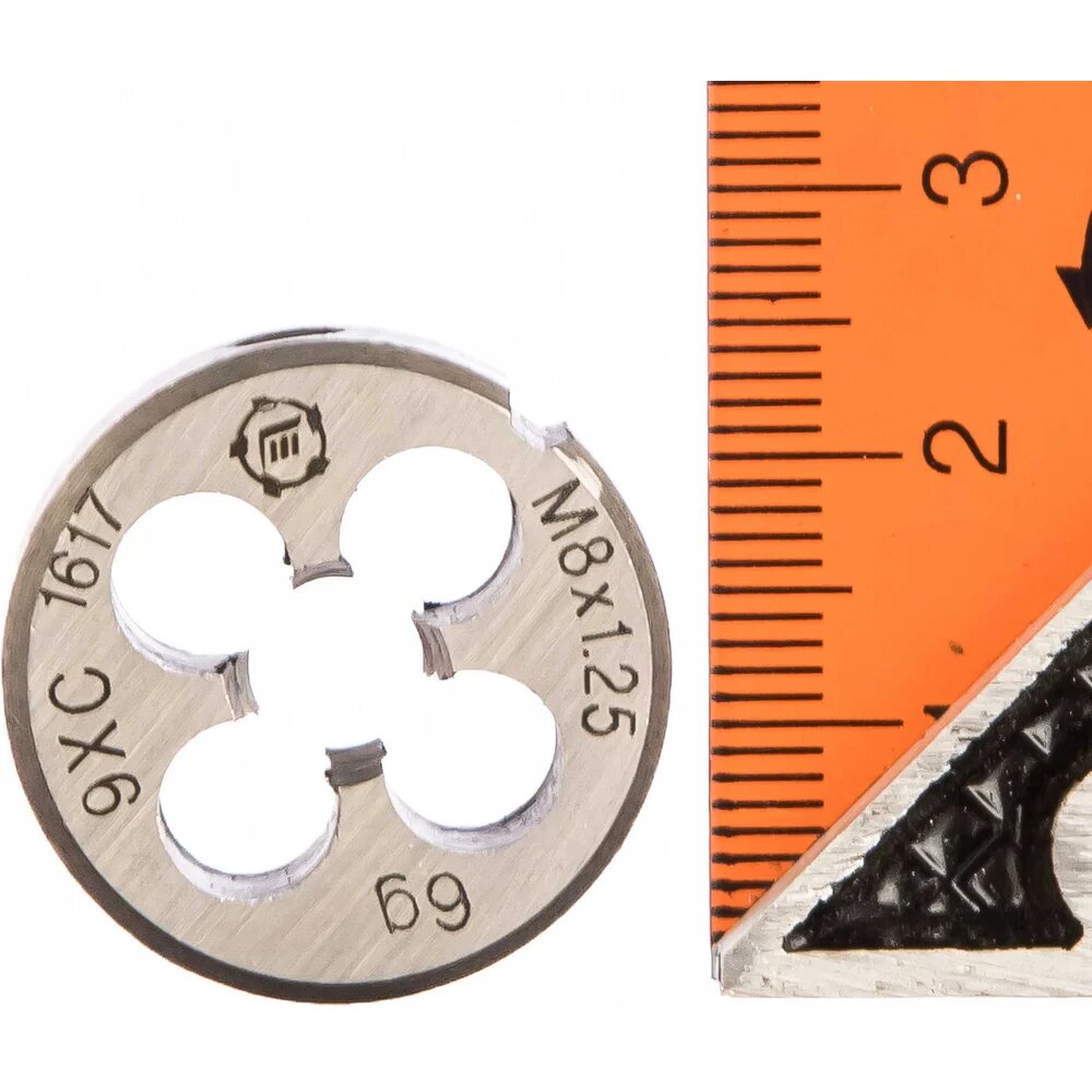 Плашка ООО ТМТ групп М8х1.25 9ХС 57879, для штучных работ, для серийного производства