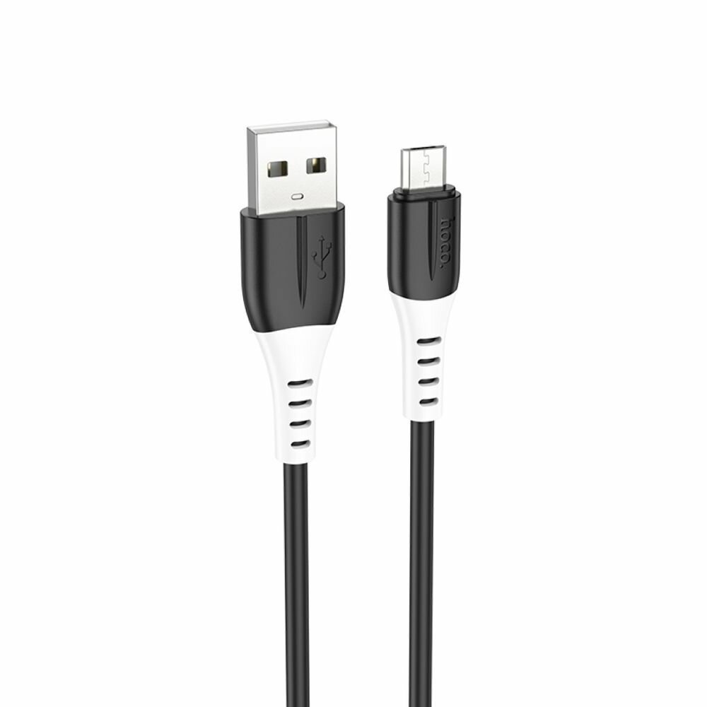 Кабель HOCO X82 Micro USB silicone charging data cable 1M, 2.4А, black