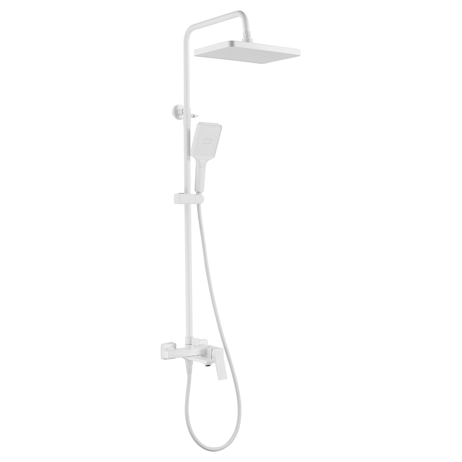 Душевая система Shevanik S4436C, тропический душ, латунь, цвет белый