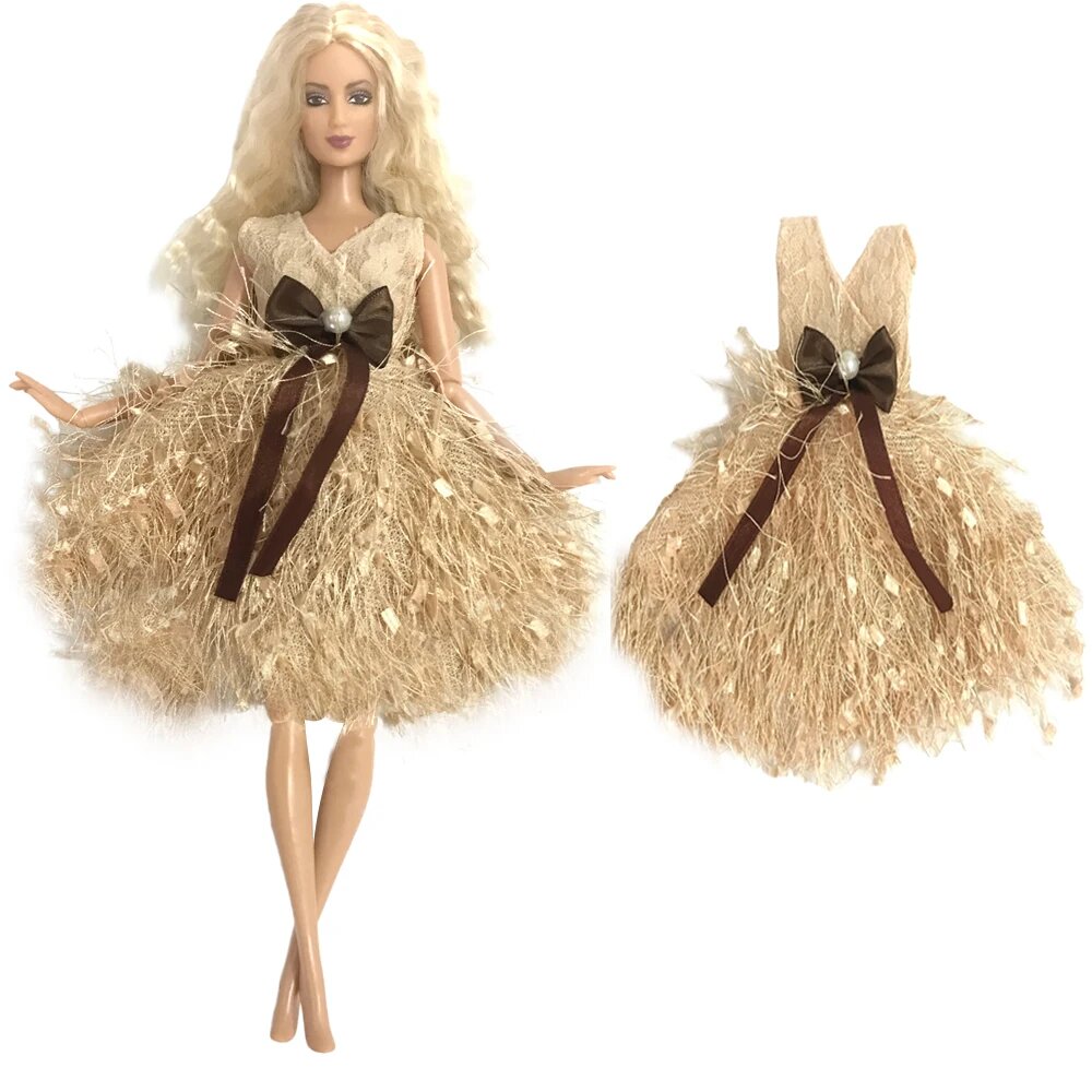 Платье для куклы NK 29 см Бежевый, Not Include Doll U