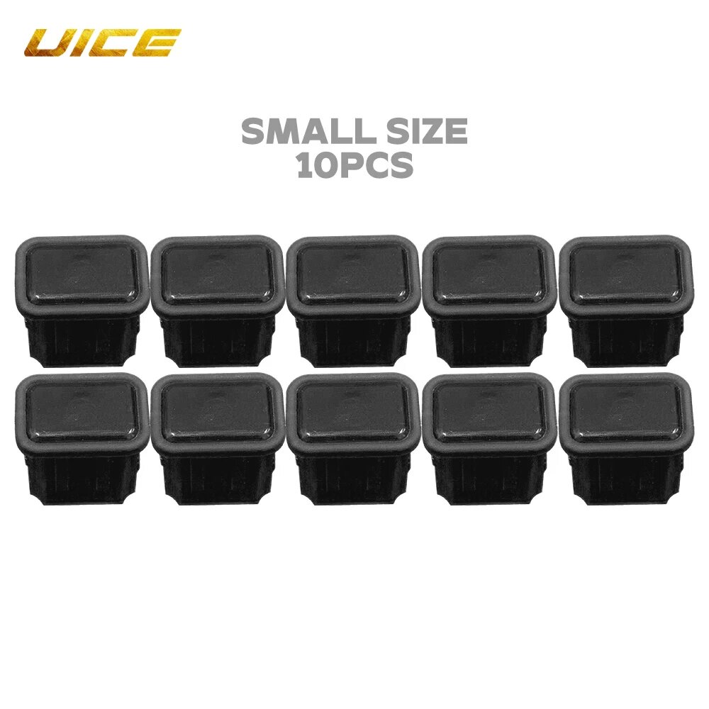 Резиновые торцевые крышки для хоккейной клюшки UICE, набор из 10 шт. Черный, Small-10pcs-JR-YTH