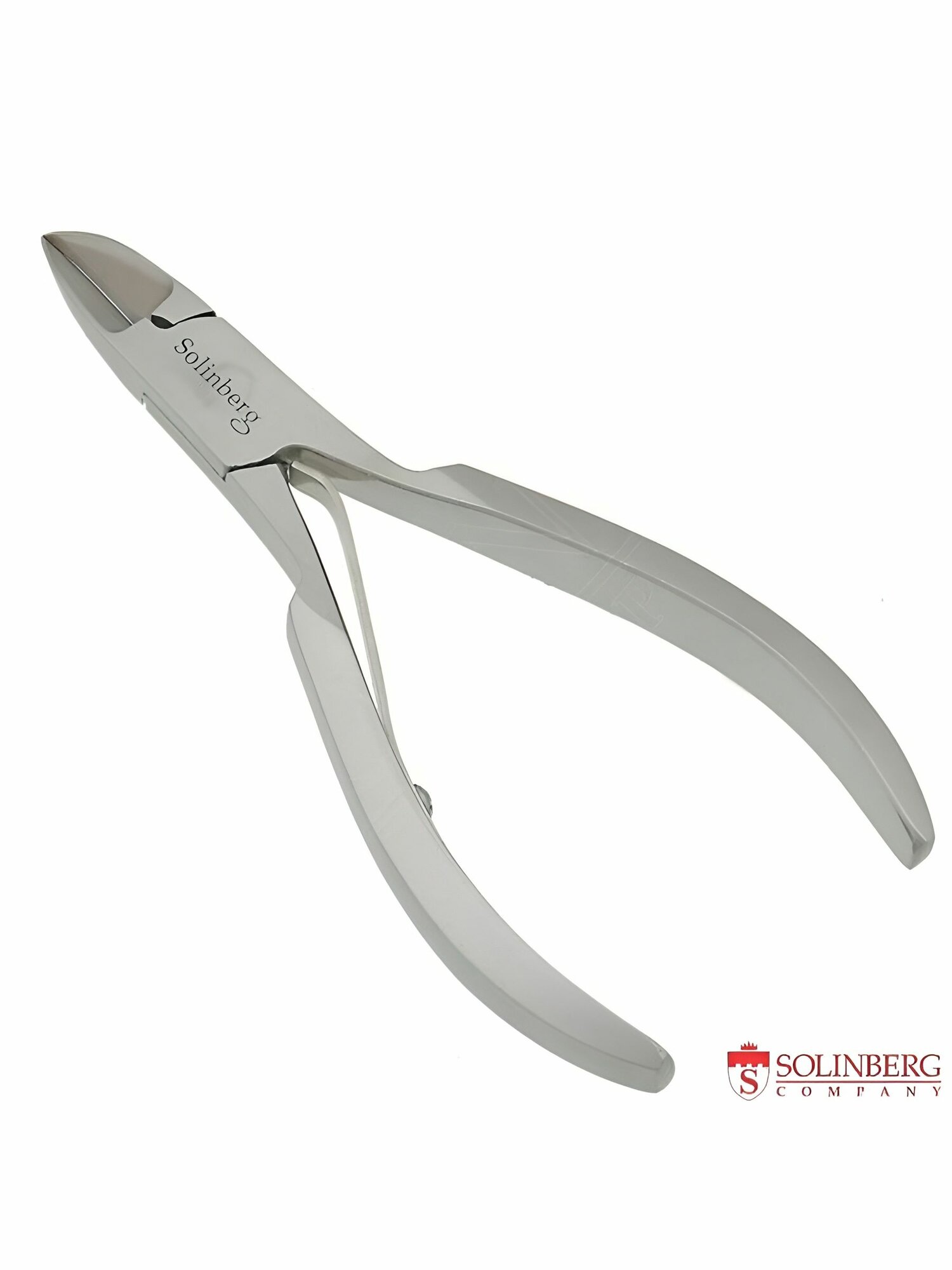 Кусачки для ногтей Solinberg 222-501з (ручная заточка), матовые, одинарная пружина, длина 120мм, лезвия 18